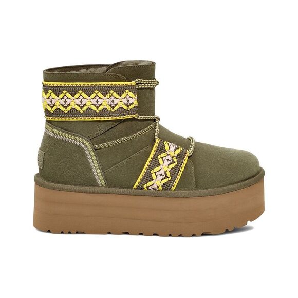 UGG | Shoes | Ugg Classic Mini Ii Braid Platform Suede Classic Boot ...